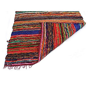 Braided Chindi Rug, Rag Rug, Area Rug, Carpet Rug, Runner Rug 3x5 Foot, 4x6 Foot, 5x7 Foot, Living Room Rug (3x5 Foot)