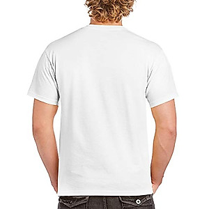 Gildan mens Heavy Cotton T-shirt, Style G5000, Multipack Shirt, White (2-pack), Large US