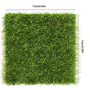 GLOGLOW Micro Landscape Ornaments, Bonsai Craft Decor, Simulated Grass Turf for Micro Landscape