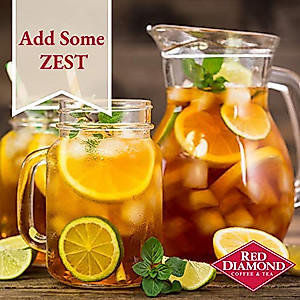 Red Diamond Iced Tea Bags, Decaffeinated, Family Size Tea Bags, Delicious And Freshly Brewed Taste, Special Premium Blend, 24 Count (Pack of 6)