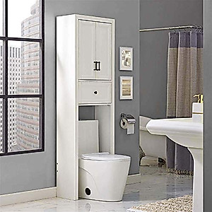 Crosley Furniture Tara Space Saver Bathroom Cabinet, Vintage White