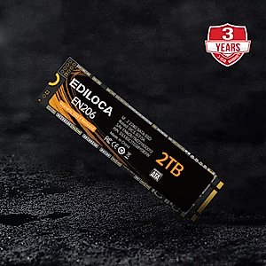 Ediloca EN206 2TB SSD M.2 SATA 3D NAND TLC, M.2 2280 SATA III 6Gb/s SSD Internal Hard Drive, Read/Write Speed up to 550/480 MB/s, Compatible with Ultrabooks, Tablet Computers and Mini PCs