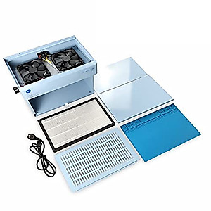 RUTILY Vertical Laminar Flow Hood Air Flow Clean Bench Vertical Laminar Flow Dust-Free Three-Layer Filter Operation Bench and Vertical Laminar Dust Free Room Worktable for Phone LCD Repair