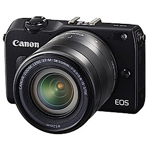 Canon Mirror-Less SLR Camera EOS M2 Triple Lens kit (Black) EF-M18-55mm F3.5-5.6 is STM EF-M22mm F2 STM EF-M11-22mm F4-5.6 is STM Comes EOSM2BK-TLK [International Version, No Warranty]
