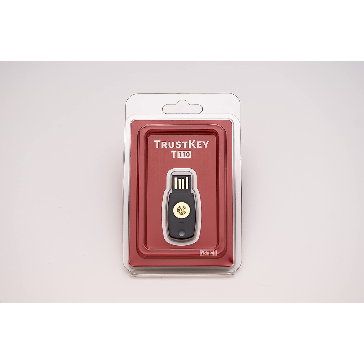 FIDO2 U2F Security Key Passkey Two-Factor Authentication (2FA) USB Key PIN+Touch (Non-Biometric) USB-A Type TrustKey T110