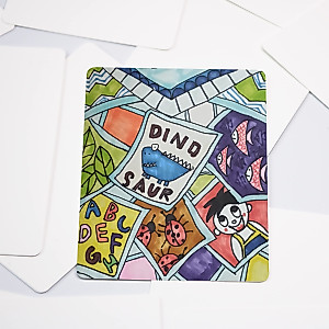 IMAGAME White Blank Playing Cards – 180PCS DIY Flash Cards, Game Cards, Study Learning Cards, Message Card, Thank You Card, Gift Card, Word Cards for Writing, Drawing – Poker Size