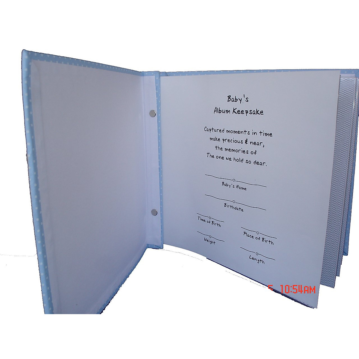 Baby Brag Book Photo Album-120 4 X 6 Photos - Keepsake Memory Photo Book for Baby First Year Babybook