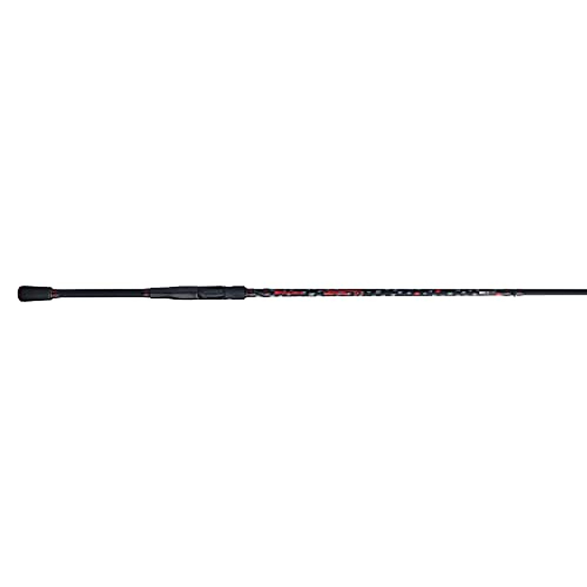 Abu Garcia 7’6” Vendetta Casting Fishing Rod, 1-Piece Rod, 12-25lb Line Rating, Medium Heavy Rod Power, Fast Action, 3/8-1 1/4 oz. Lure Rating, Black