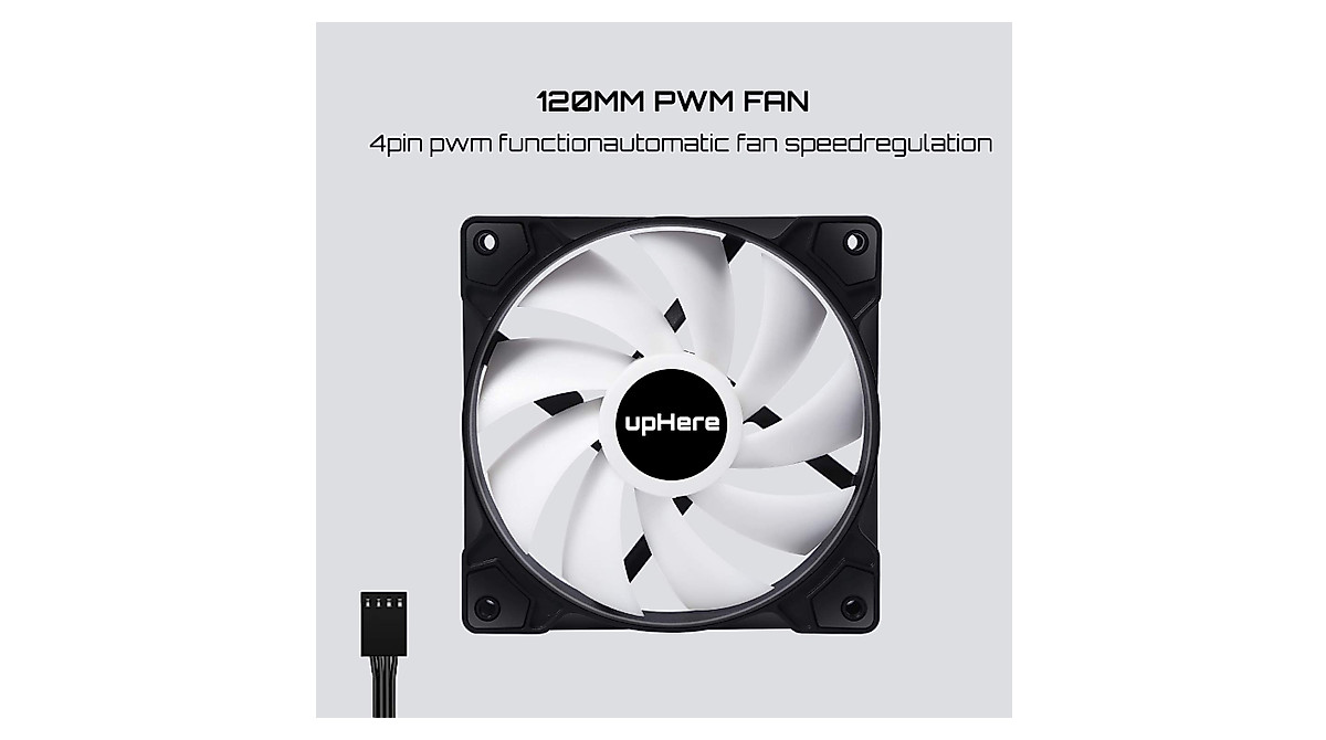 High Airflow 120mm PWM Case Fan 3-Pack for PC Cooling