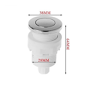 napkery 28mm White Bath Switch Tub Easy To Install ABS Garbage Processor