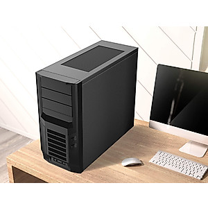 MoKo 120 x 240mm Dust Filter for Computer Cooler Fan, [2 Pack] Magnetic Frame PC Fan Dust Mesh PC Cooler Filter Dustproof PVC Cover Computer Fan Grills - Black