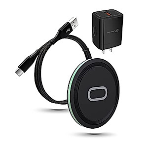 15W Wireless Charger Kits, Phone Charging Pad, iPhone Cordless Charging Station with Wall Plug for iPhone 14 13 Pro Max 12 11 Se X Xr Xs 8 Plus, Samsung Galaxy S23 S22 Ultra S21 S20 Android Cargador