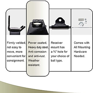 NIXFACE Upgraded Trailer Hitch Receiver Mount Kit Fit for 2008-2020 Can-Am Spyder RT, RS, ST, GS, F3-T and F3 Limited