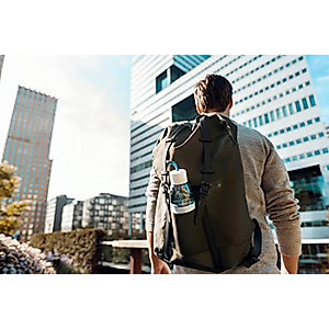 MEPAL, Water Bottle Ellipse with Lid, BPA Free, Nordic Green, Holds 23 oz, 1 Count