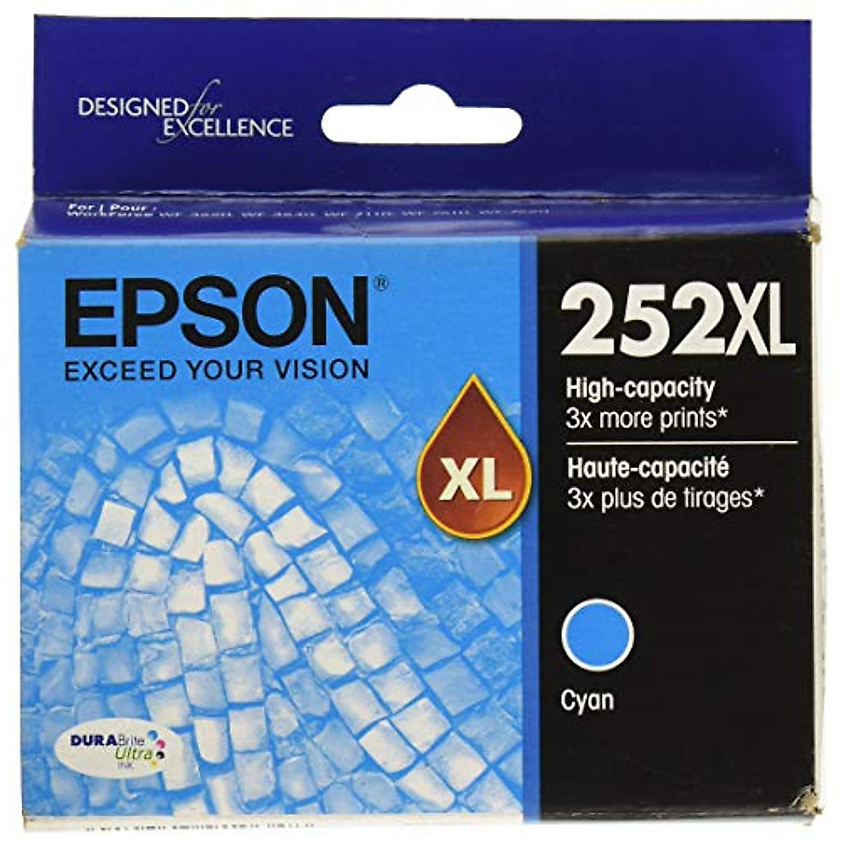 Epson DURABrite Ultra 252XL Ink Cartridge - Cyan T252XL220