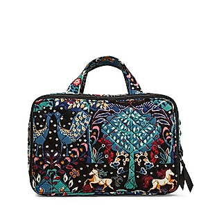 Vera Bradley Cotton Ultimate Travel Makeup Organizer Case, Enchantment