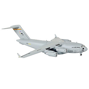 HANGHANG 1/200 Scale US Air Force C-17 Global Overlord Strategic Transport Aircraft Alloy Aircraft Attack Plane Metal Fighter Military Model Fairchild Republic Diecast Plane Model for Collection