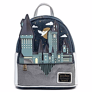 Loungefly Harry Potter Hogwarts Castle Hedwig Womens Double Strap Shoulder Bag Purse