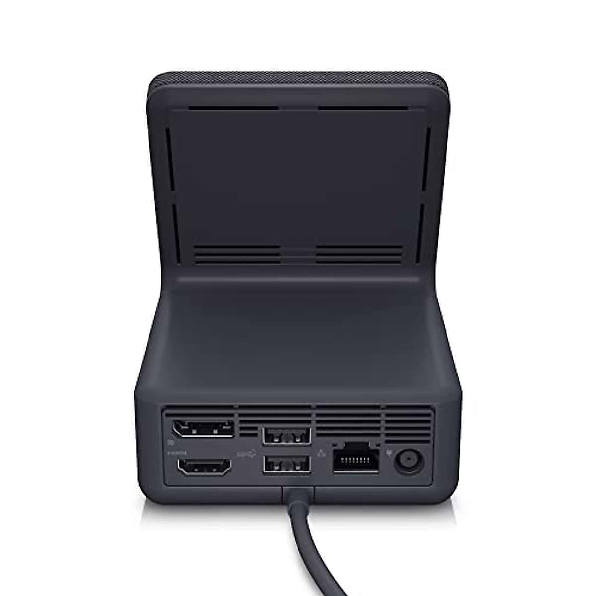 Dell Dual Charge Dock HD22Q - Fabric Wrapped Charging Stand, Type-C Connector, Qi Enabled Charging, Wake-on-Dock, Smartphone Rest, Power Button LED - Magnetite