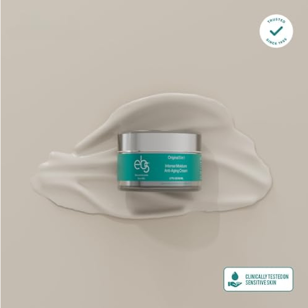 eb5 Intense Moisture Anti Aging Moisturizer Face and Neck Cream- Tone & Tighten Skin with Retinol, Fade Fine Lines and Wrinkles with Vitamin E, A and B5-4oz