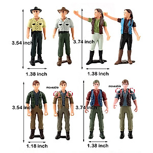 Hiawbon 26 Pcs Farmer People Action Figures Realistic Miniature Hand Painted Rider Figurines for Birthday Gifts