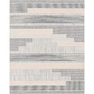 Well Woven Brer Light Blue Abstract Geometric Tribal Area Rug (7'10" x 9'10")