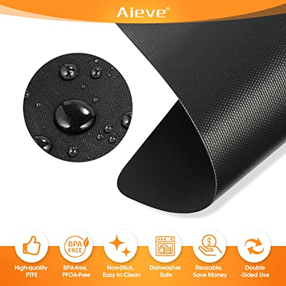 AIEVE Air Fryer Liners for Ninja Air Fryer, 4 Pack Non-stick Reusable Air Fryer Oven Liners Air Fryer Accessories Compatible with Ninja Toaster Oven Flip up Ninja Foodi SP101 SP201 SP301 Air Fry Oven
