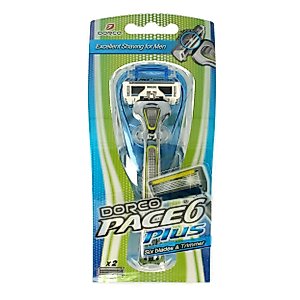 Dorco Pace - Six Blade Razor System with Trimmer (PACE 6 Style)