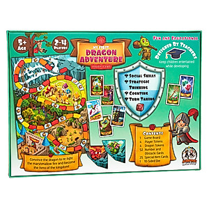 Jumping High Fives My First Dragon Adventure Board Game - Kids Save The Kingdom, Beginner Fantasy Adventure Game for Children 5+, Exciting Hands-On Dragon Fun for Family Game Night