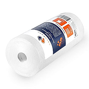 Aquaboon 2-Pack of 1 Micron 10" Sediment Water Filter Replacement Cartridge & Aquaboon 2-Pack String Wound Sediment Water Filter Cartridge | Universal Whole House 1 Micron 10 inch Cartridges