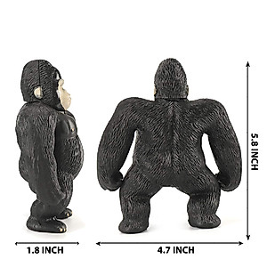Nasidear Stretch Gorilla Figure,Stretch Gorilla for Twisting Pulling Bending,Stretchy Gorilla Action Figure for Kids Child Boys Girls