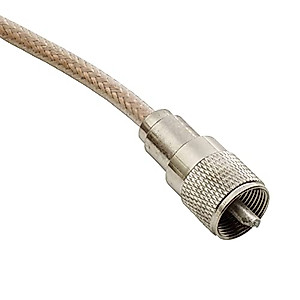 RoadPro RP-8X12CL Clear 12' CB Antenna with Mini-8 Coax Cable