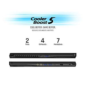 MSI GF63 Thin 9SC-068 15.6" Gaming Laptop, Thin Bezel, Intel Core i5-9300H, NVIDIA GeForce GTX1650, 8GB, 256GB NVMe SSD