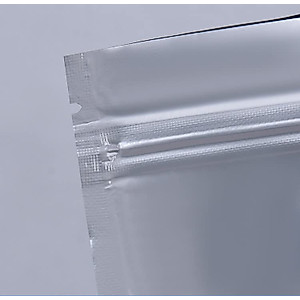 50 Mylar Bags for Food Storage, Mylar Bags 1 Quart 7"x10"- Thick 10 Mil, Stand-Up Vacuum Sealing Sealable and Ziplock Resealable Bags - Odor Free Heat Resistant, Airtight Food Storage Foil Bags