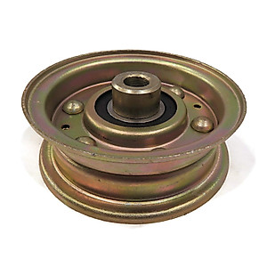 Flat Idler Pulley Compatible with 9753 EXMARK 1-323285 (3/8-inches X 2-3/4-inches)