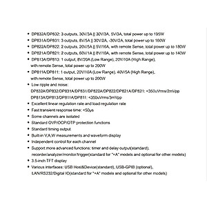 Rigol DP832 Triple Output 195 Watt Power Supply