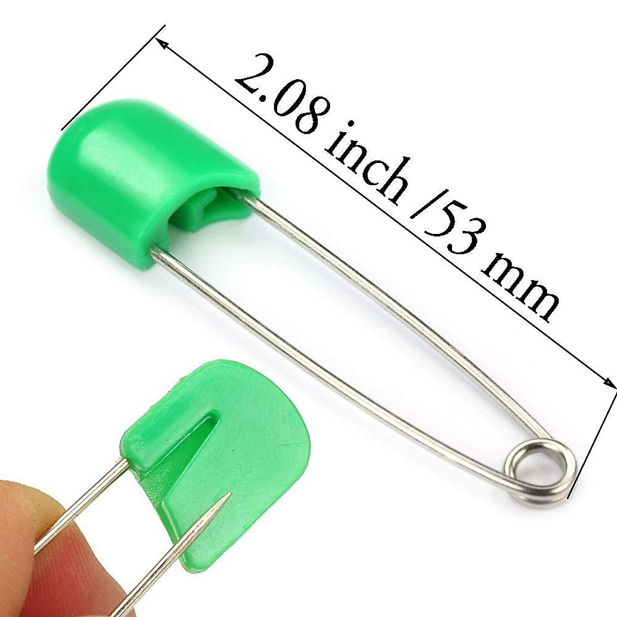 Newsfana Diaper Pins Stainless Steel Traditional Safety Pin (Asst) 100PCS