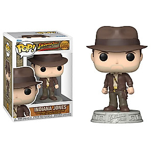 POP Indiana Jones: Raiders of The Lost Ark - Indiana Jones with Jacket Funko Vinyl Figure (Bundled with Compatible Box Protector Case), Multicolor, 3.75 inches