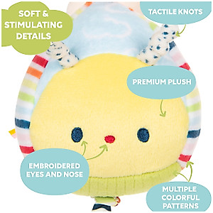 Baby GUND Tinkle Crinkle Pull and Play Sensory Toy, Ultra Soft Animal Plush Toy for Babies and Newborns