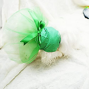 St Patricks Day Dog Costume St Patrick's Day Dog Decorations Supplies Dog Clothes Summer Pet Dresses Irish Day St. Patrick's Day Mardi Gras Dog Tutu Skirt Irish Corgi Dog Clothes