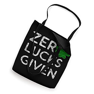 I Give Zero Lucks - Snarky and Sarcastic Tote Bag