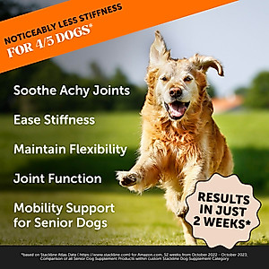Pet Honesty Senior Hemp Hip & Joint Support & Probiotics Bundle: Mobility Supplement & Gut Health Chews for Dogs (Chicken & Duck 90 ct)