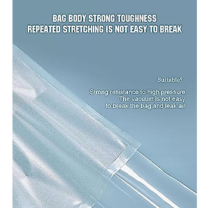 11" X 9.85' (1 Roll) And 8" X 9.85' (1 Roll) Vacuum Sealed Bag Rolls, Cut To Size Rolls, Bpa Free, Heavy Duty Vacuum Sealed Storage Bag Rolls, Suitable For Sous Vide.