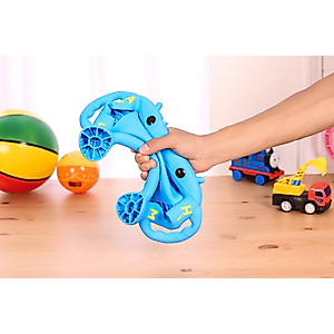 Kids Case for iPad Mini 5/4/3/2/1 Shockproof Silicone Protective Cover Handle Stand Case Fit Apple New iPad Mini 5th Generation 7.9" 2019 [CHINFAI Cartoon Robot Series] (Blue)