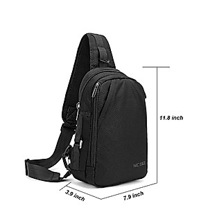 NICGID Sling Bag Chest Shoulder Backpack Crossbody Bags for Tablet Laptop Outdoor Hiking Men Women