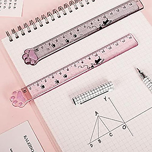 Clear Acrylic Straight Ruler 15cm Plastic Ruler for Creative Scale Ruler for Students Math Drawing Tool for Engineers Ki