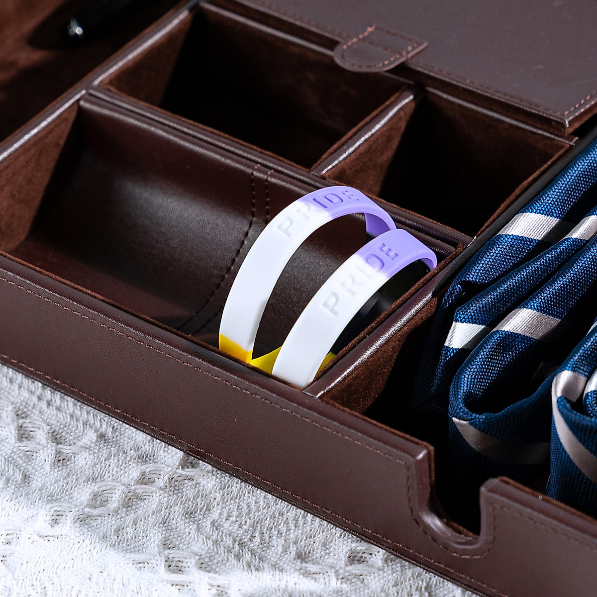 LGBTQ - Non-Binary Pride Silicone Bracelets for Pride Month, LGBTQ Accessories & Pride Parade – Perfect for Fundraisers! - 1 Bracelet Multicolor