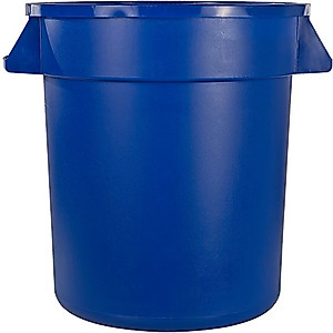 CFS 34101014 Bronco Round Waste Container Only, 10 Gallon, Blue