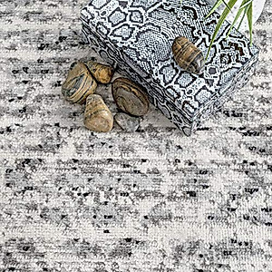 nuLOOM Adael Aztec Modern Distressed Area Rug, 3' x 5', Grey