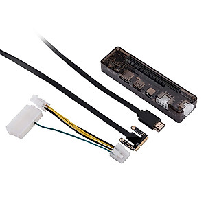 Laptop External Independent Video Card Dock,for Mini PCIE,Expresscard,6Pin+ Interface Output,Without Power Supply